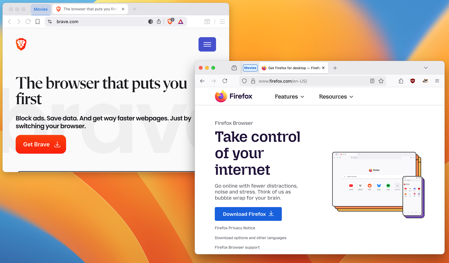 Exploring browsers other than Safari - alvin in the room